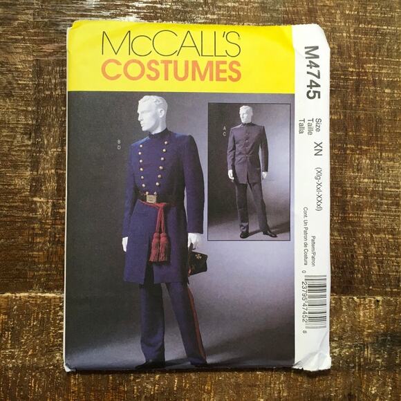 McCall's | Office | Mccalls Sewing Pattern M4745 Civil War Costume ...